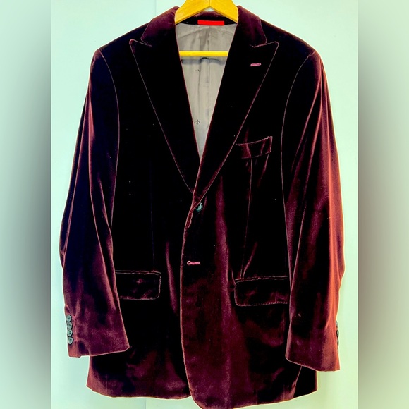 Isaia | Suits & Blazers | Isaia Napoli Sport Blazer In Burgundy Red ...